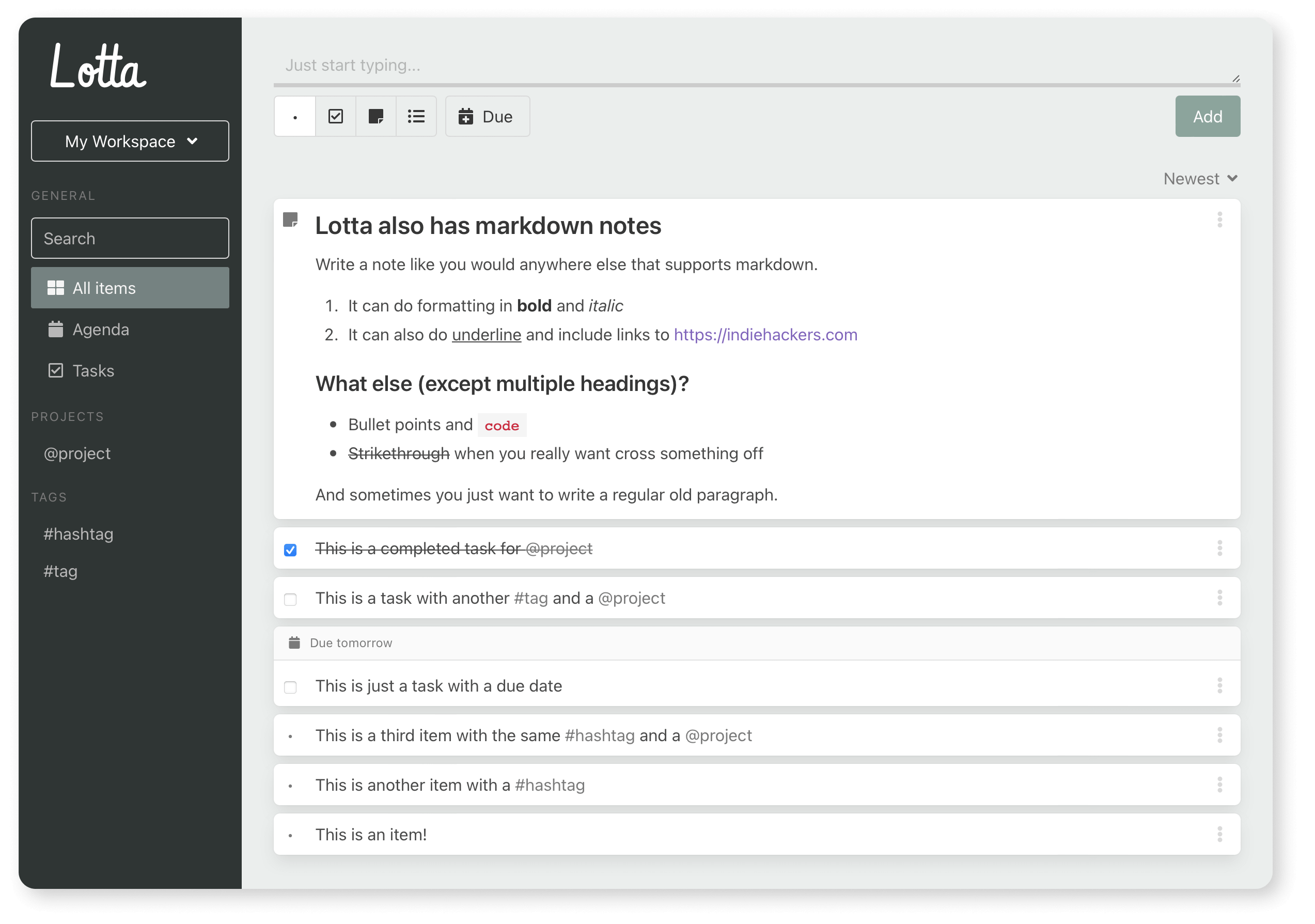 GitHub - benedictbartsch/lotta: Lotta is a note taking and task ...